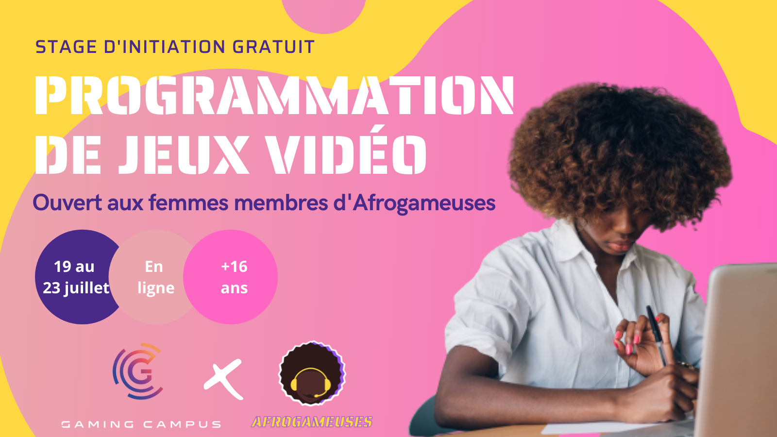 Stage d'initiation à la programmation de jeux vidéo - Afrogameuses